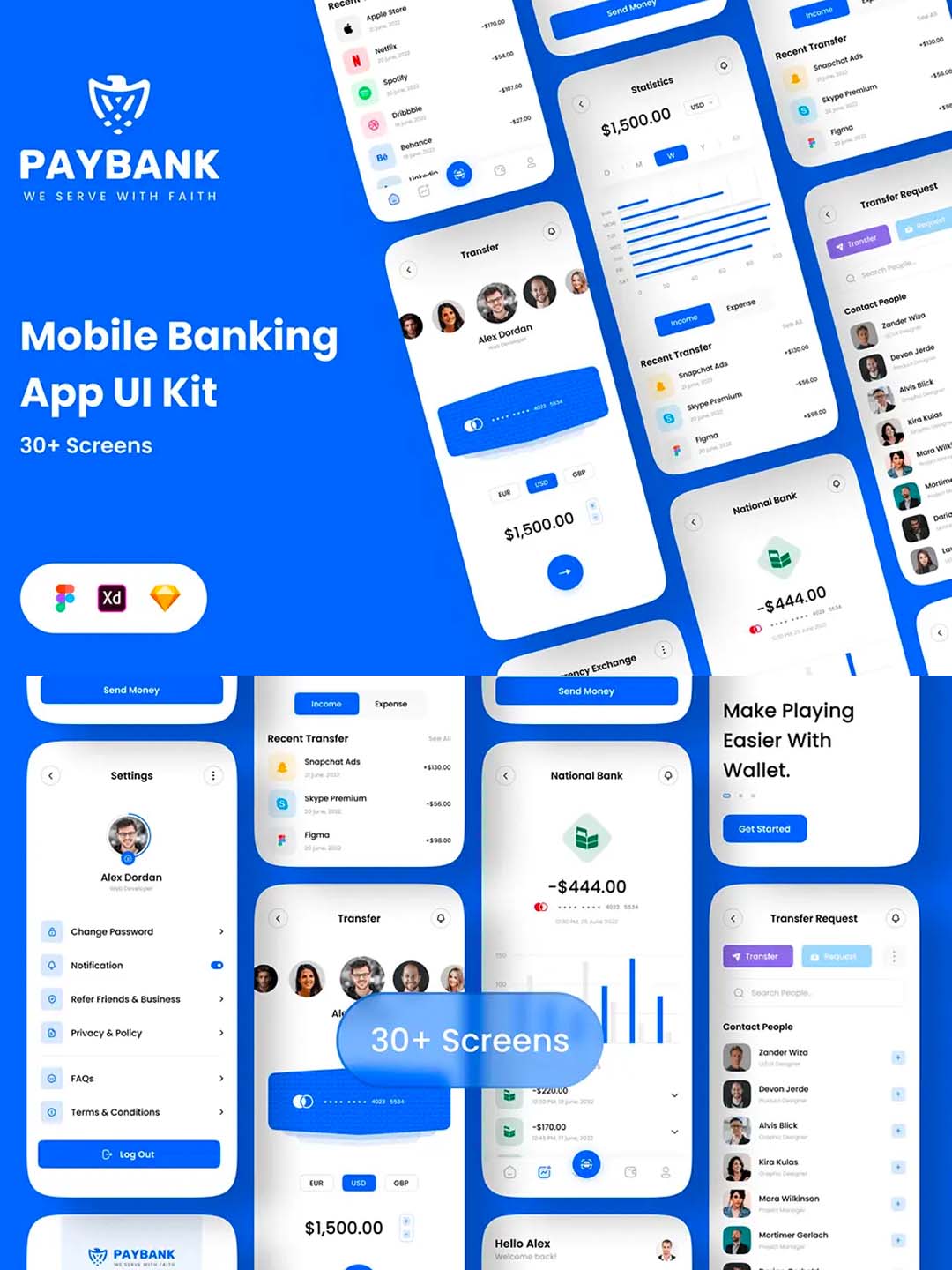 一套年轻时尚风图片社交APP UI源文件下载，设计师社交APP UI资源下载，设计师作品展示社区APP UI kit