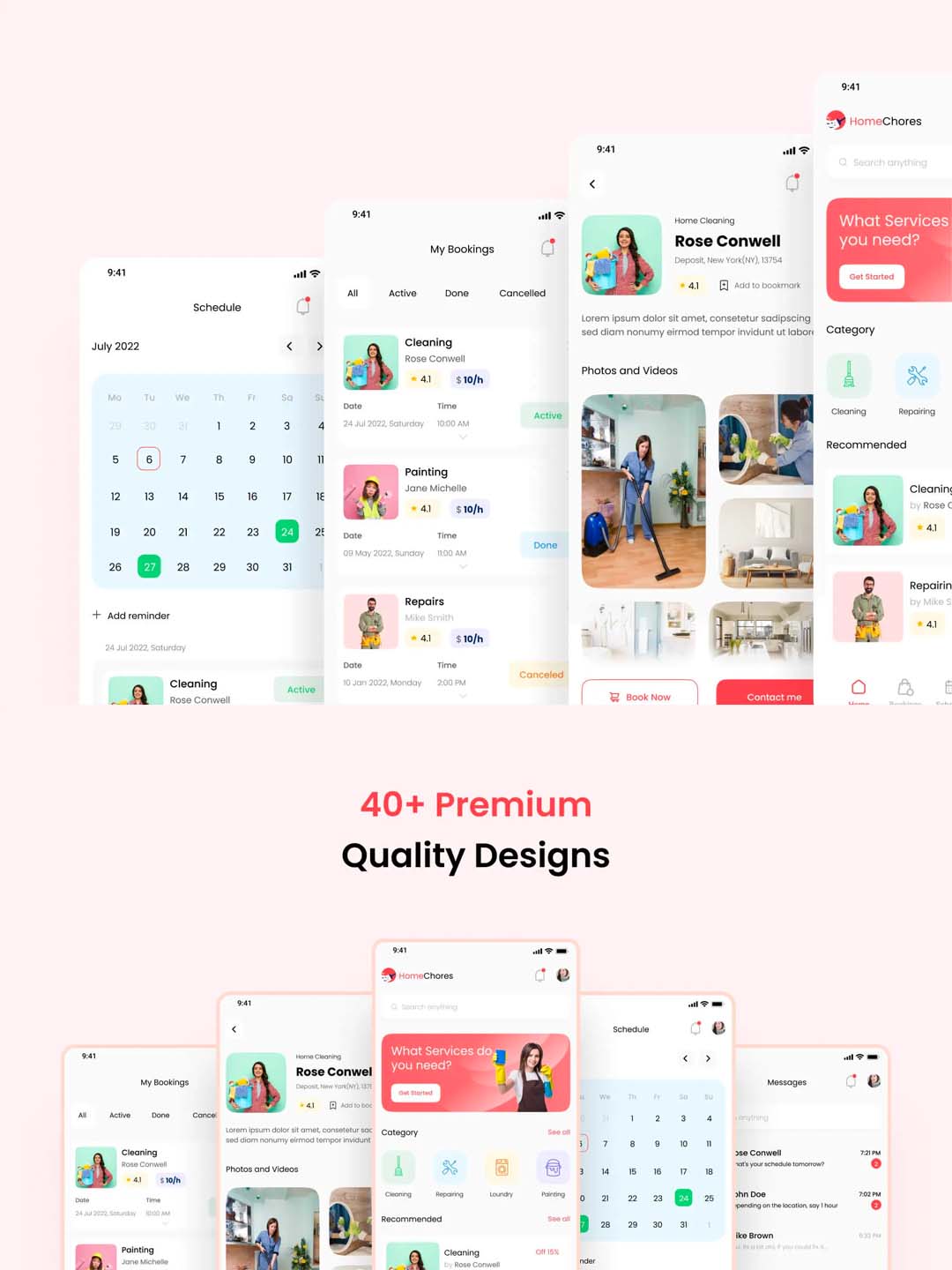 完整小清新设计的共享单车APP UI Kit，fig，sketch源文件下载