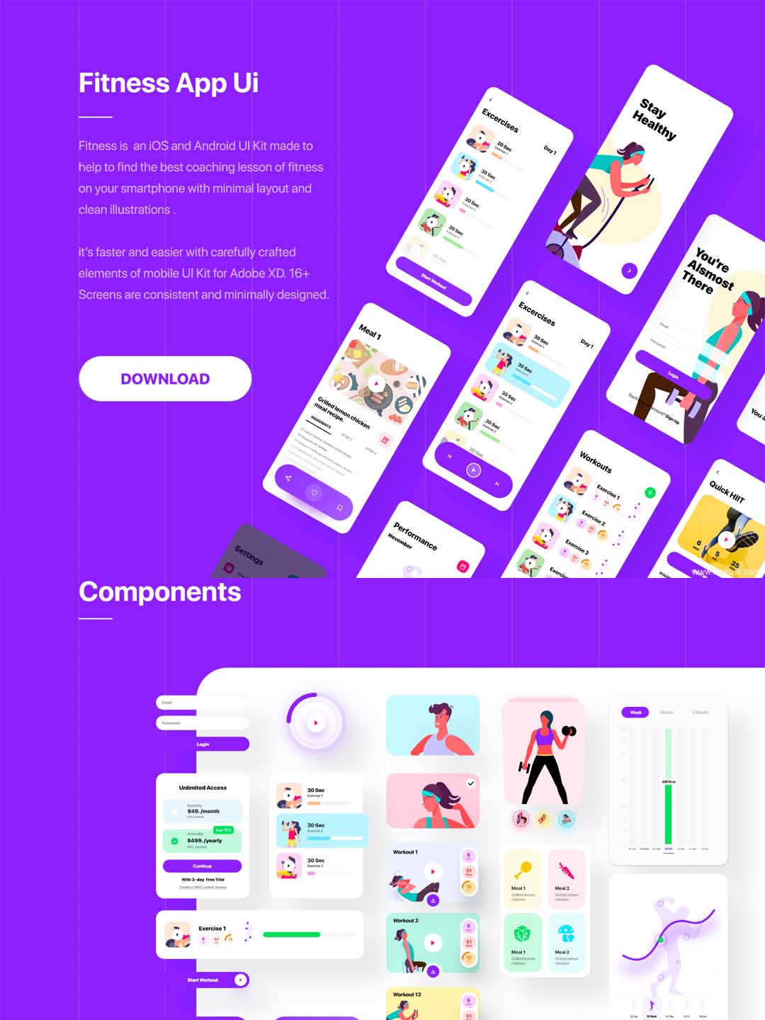 家具电商app UI资源下载，家居类APP UI源文件下载，家居UI资源下载xd源文件下载