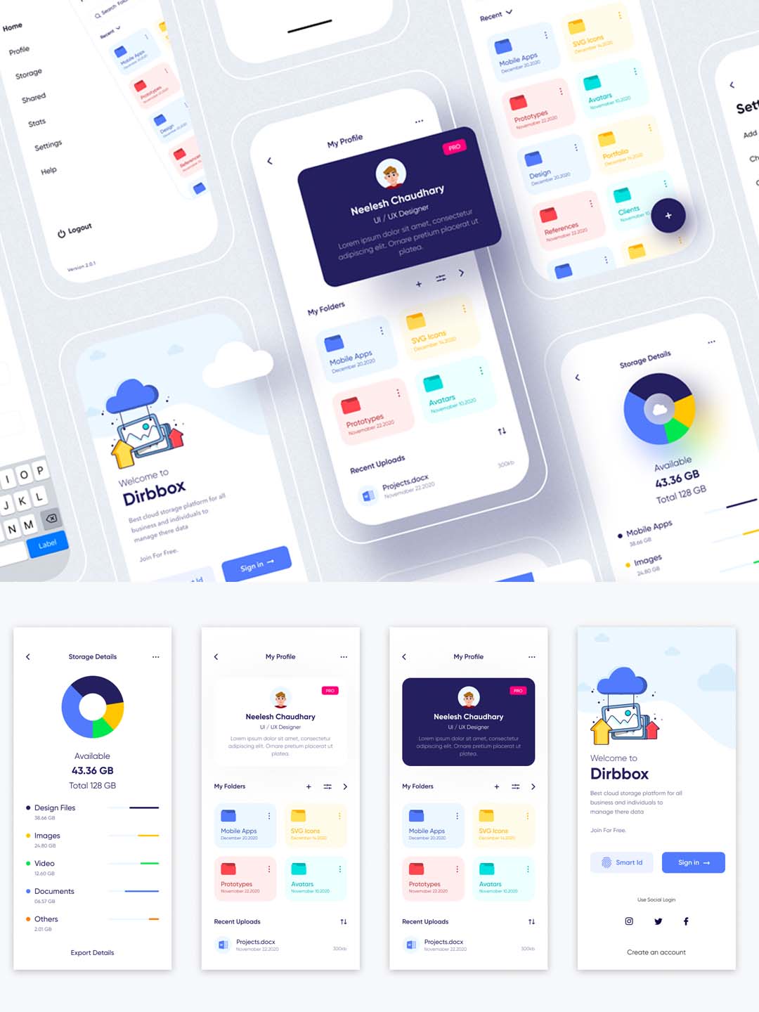 一套商务简洁金融app UI资源下载，金融银行app UI源文件下载，金融产品UI素材figma源文件