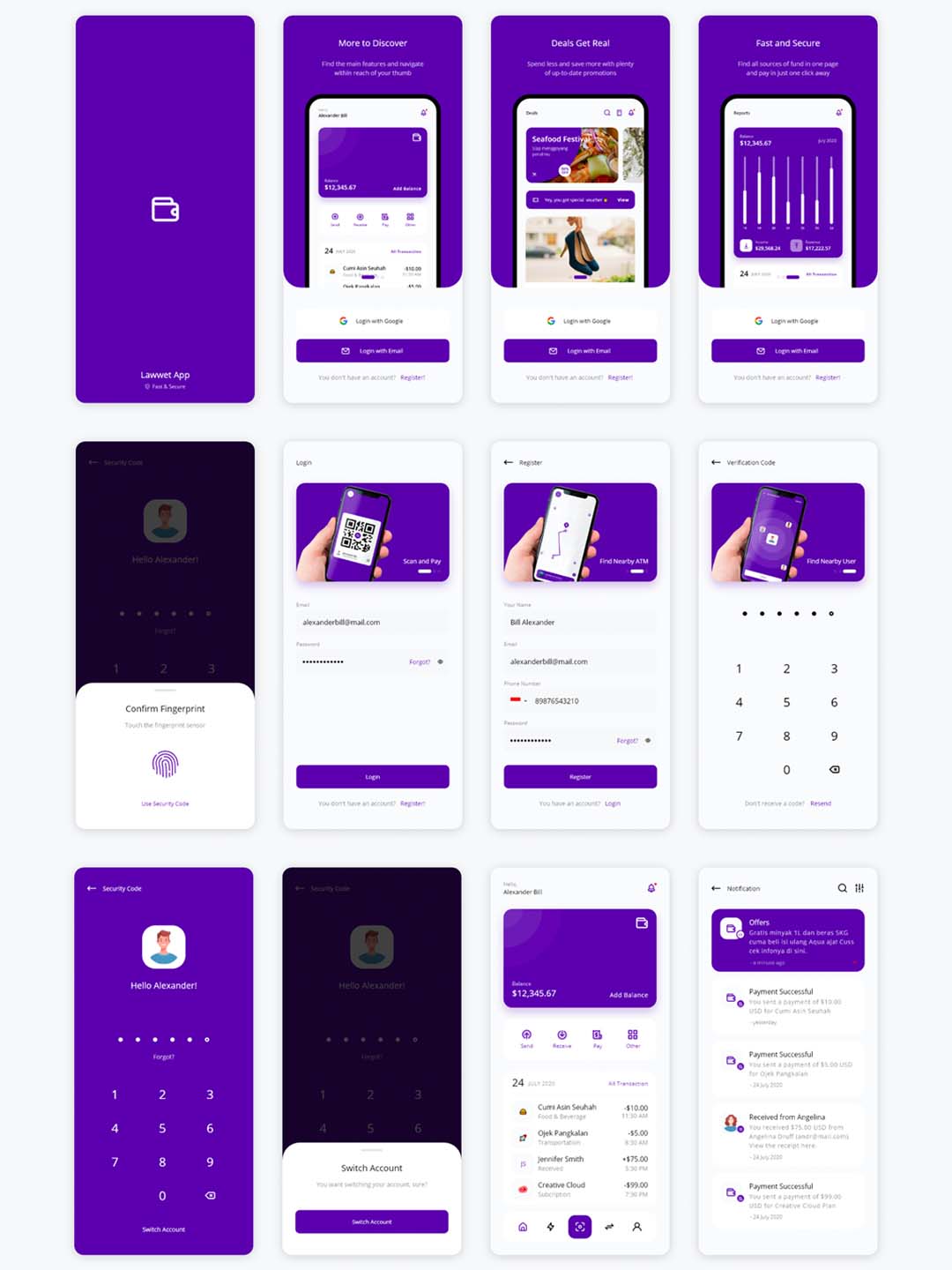一套音乐APP UIkit下载，暗色系音乐APP UI资源下载，音乐UI源文件下载，音乐类UI素材xd源文件下载