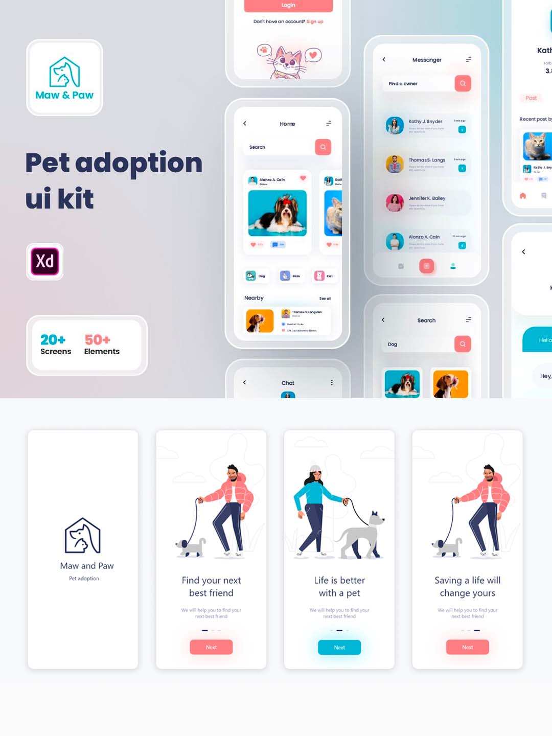 瑜伽健身APP UI设计源文件，瑜伽健身APP UI资源，xd源文件下载