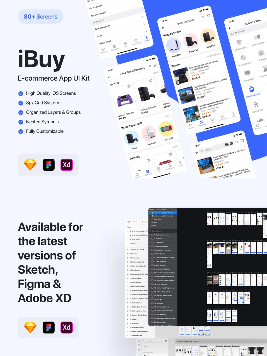 超酷电影app UI界面设计源文件，影视视频应用app UI源文件xd,sketch,fig,psd,studio格式全套