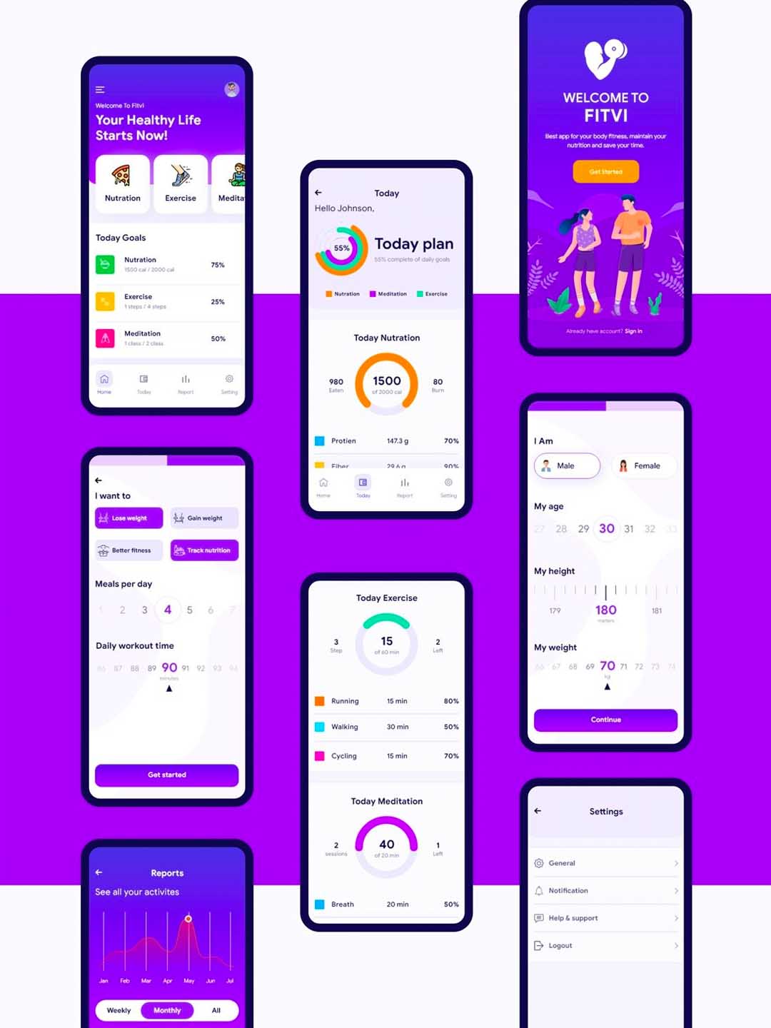 K12在线教育app UI源文件下载，教育UI资源下载，线上教育UI素材xd源文件