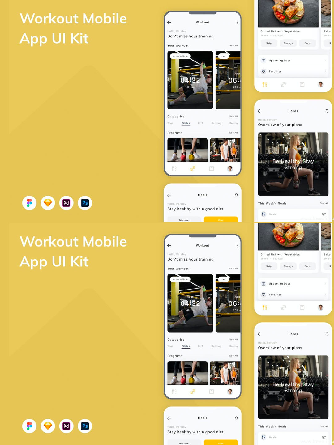 一套医疗健康类APP UI源文件下载，医疗APP UI资源下载，医疗UI素材下载，sketch,XD，psd ,fig源文件
