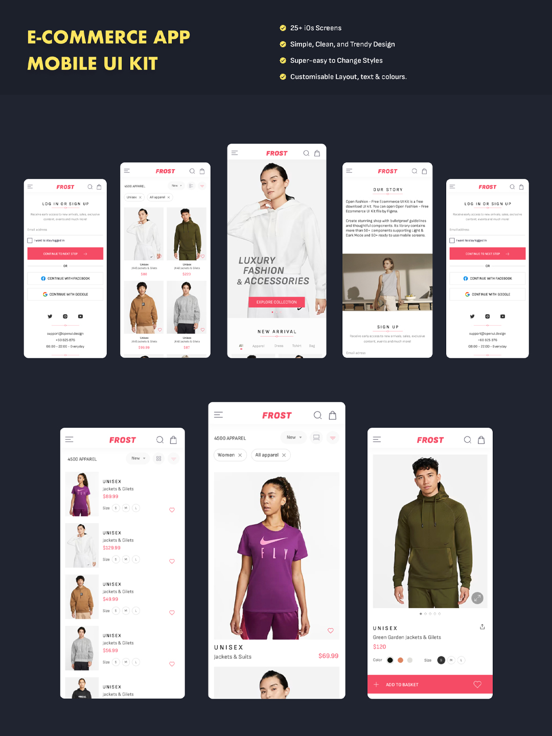健身俱乐部APP设计|UI设计Figma源文件