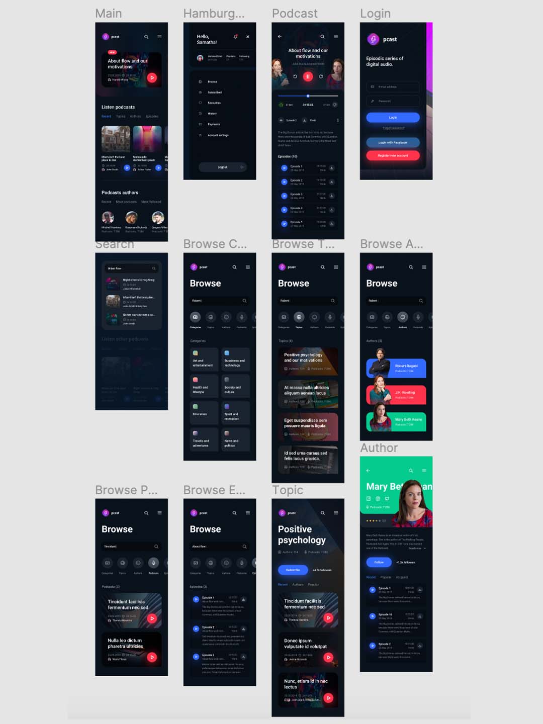 智慧停车场APP、UI素材sketch，xd，figma源文件下载