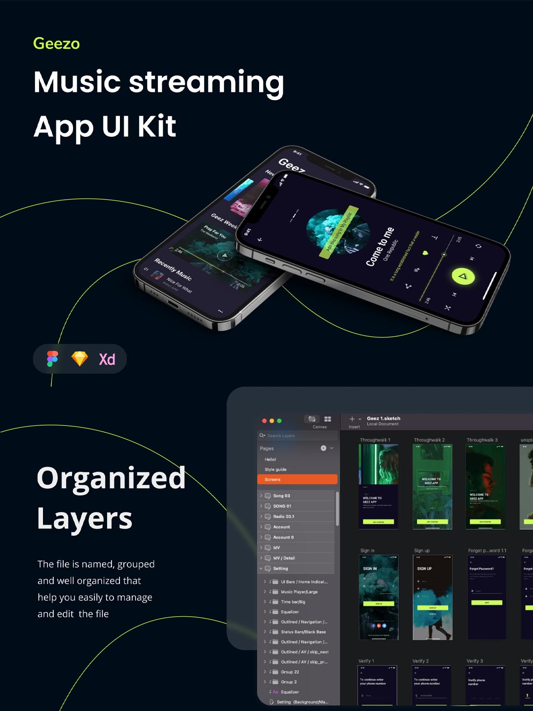 简约的的现代风在线教育APP UI资源素材（含SKETCH,XD,FIG源文件）