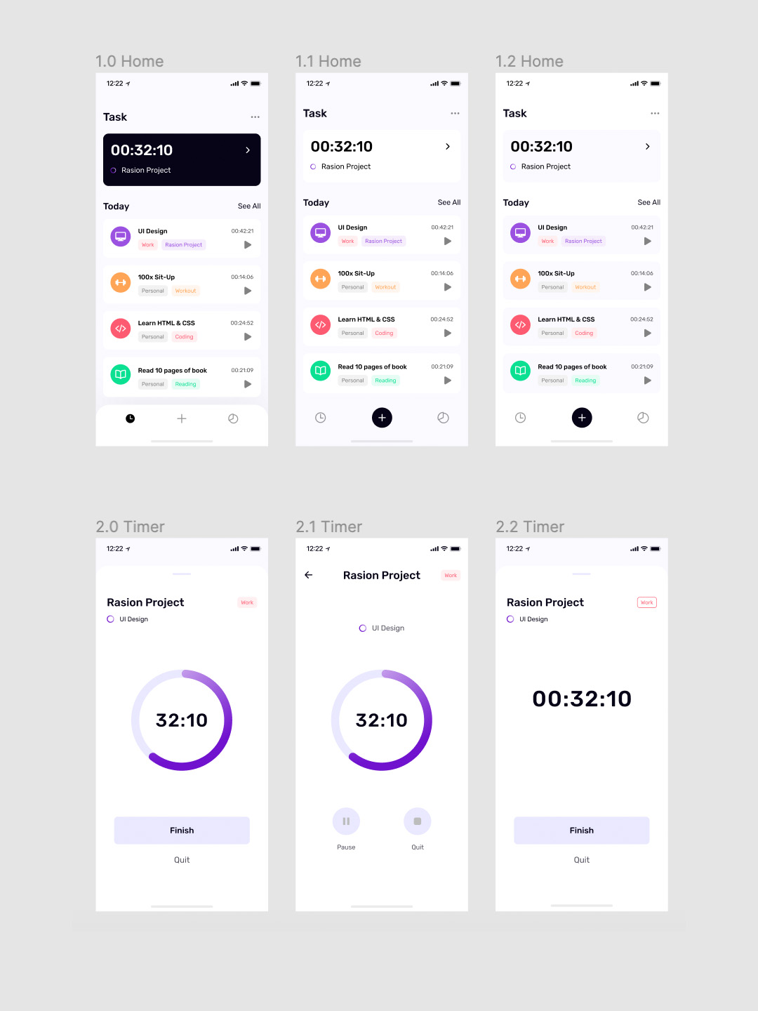 一套时间任务管理器app设计figma源文件免费分享