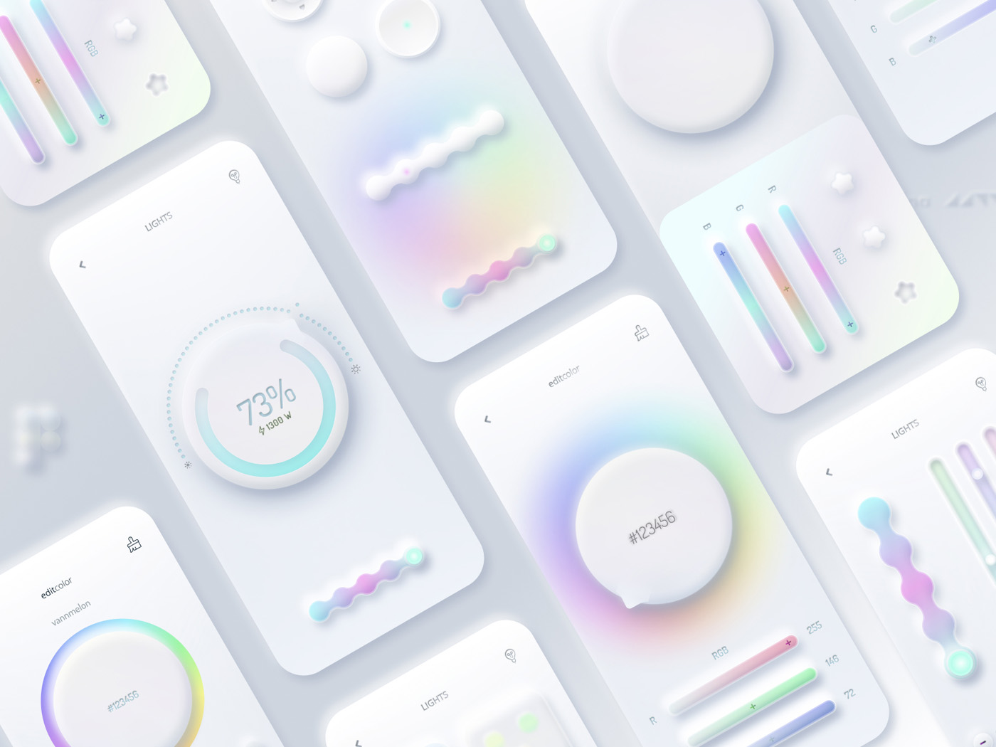 100+页，明暗双色AI绘画、AI艺术生成APP UI设计套件figma格式