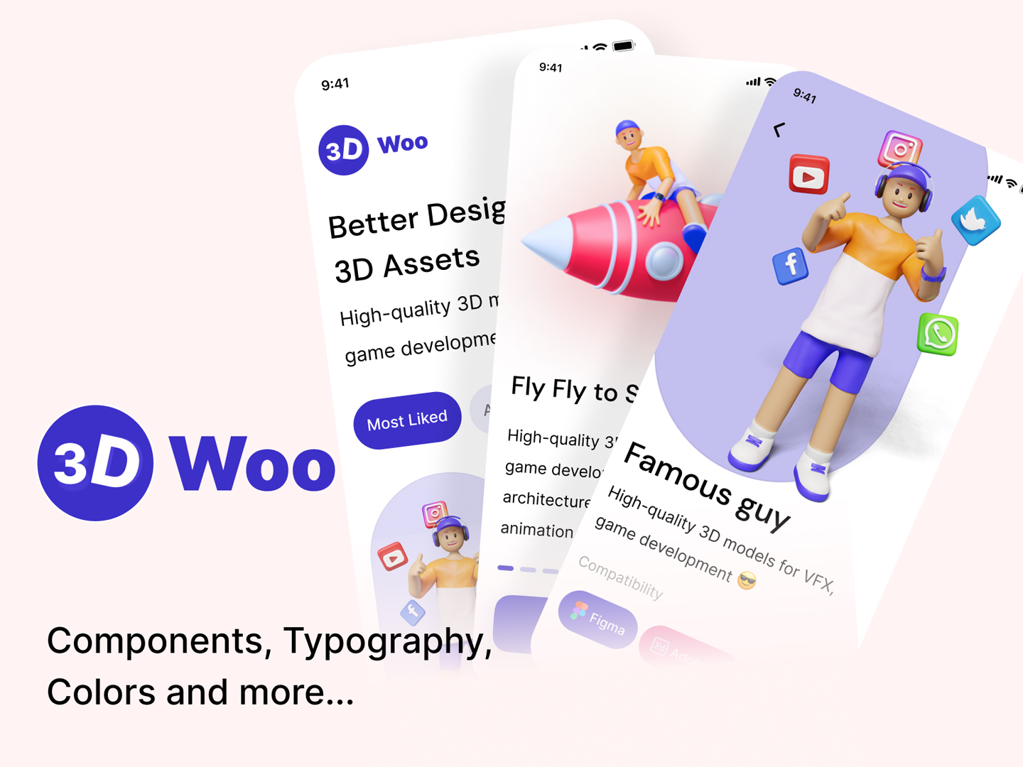 40页高级健康咨询app应用程序 UI 套件figma格式