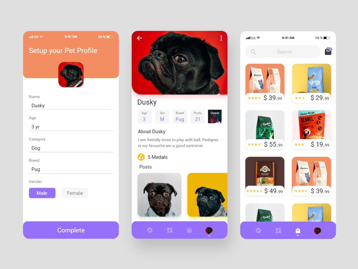 一套社交APP UI模板，设计UI源文件下早，朋友圈UI素材下载，视频社交UI资源xd源文件