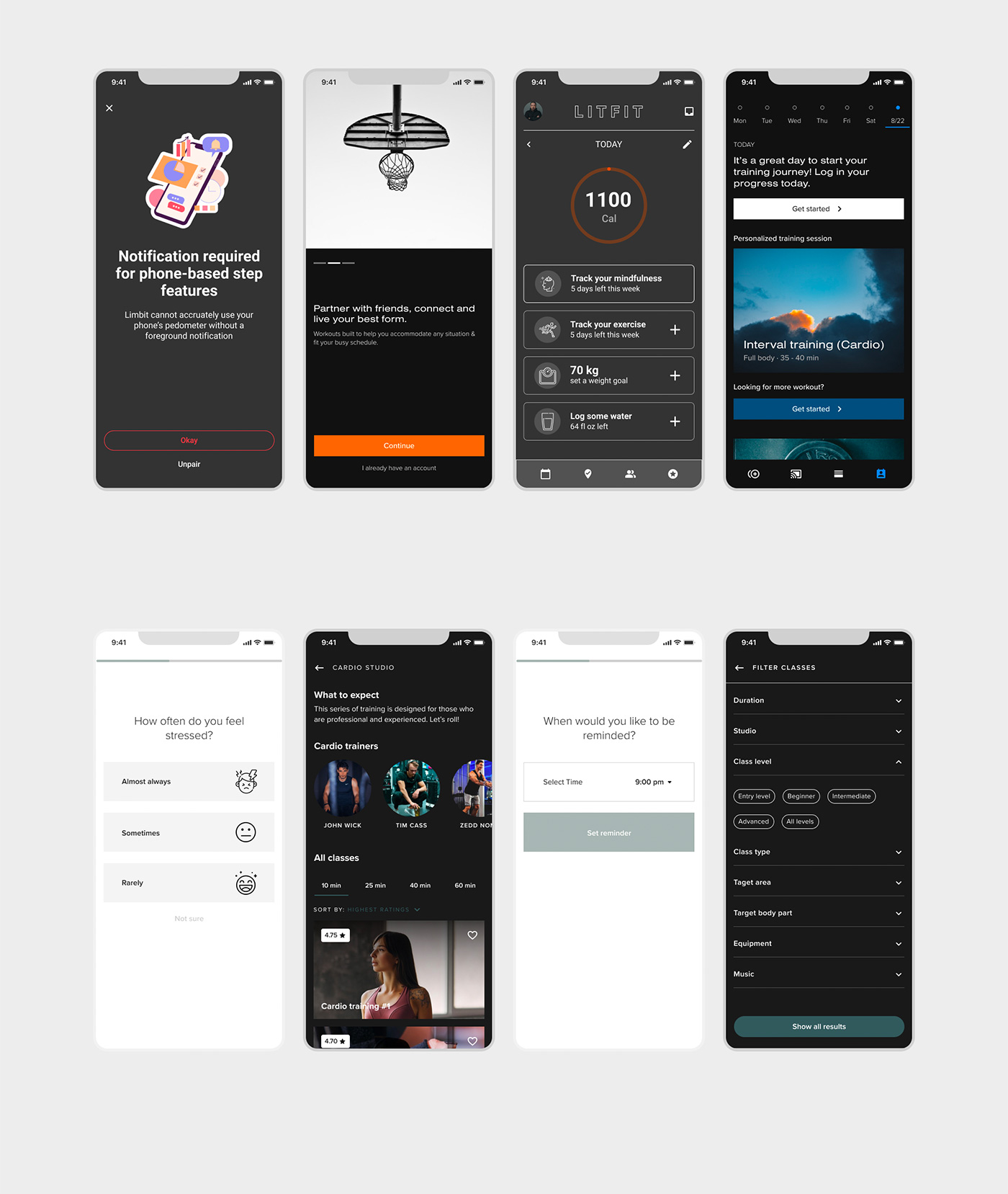 「超全」90页时尚电子商务app应用程序 UI 套件figma源文件
