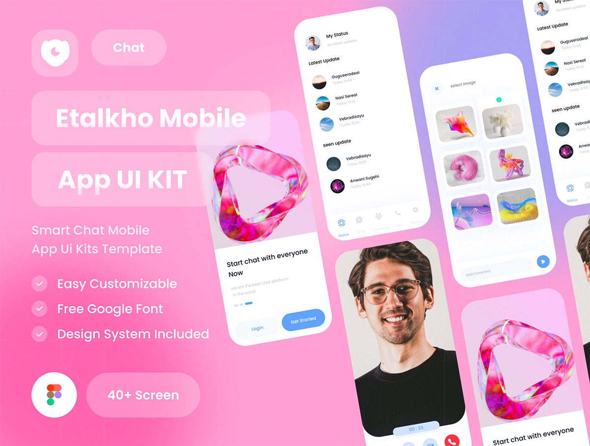 TimePad 时间跟踪器 – UI 套件-figma源文件