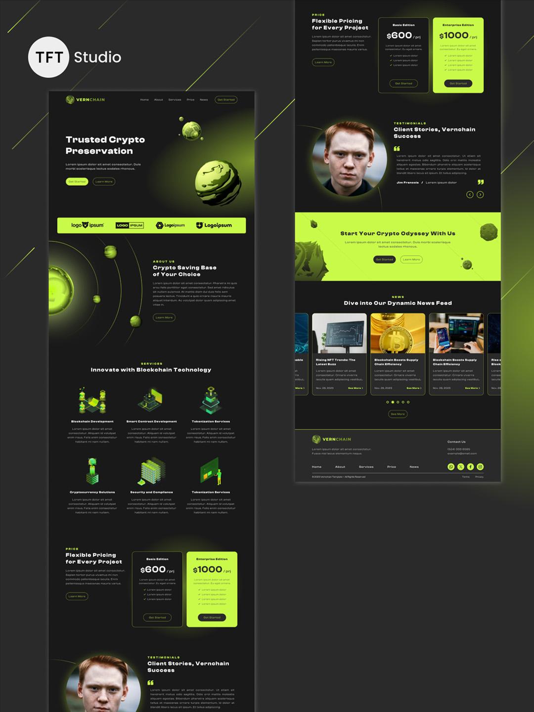 简约干净的UI,UX设计公司登陆页网站figma源文件