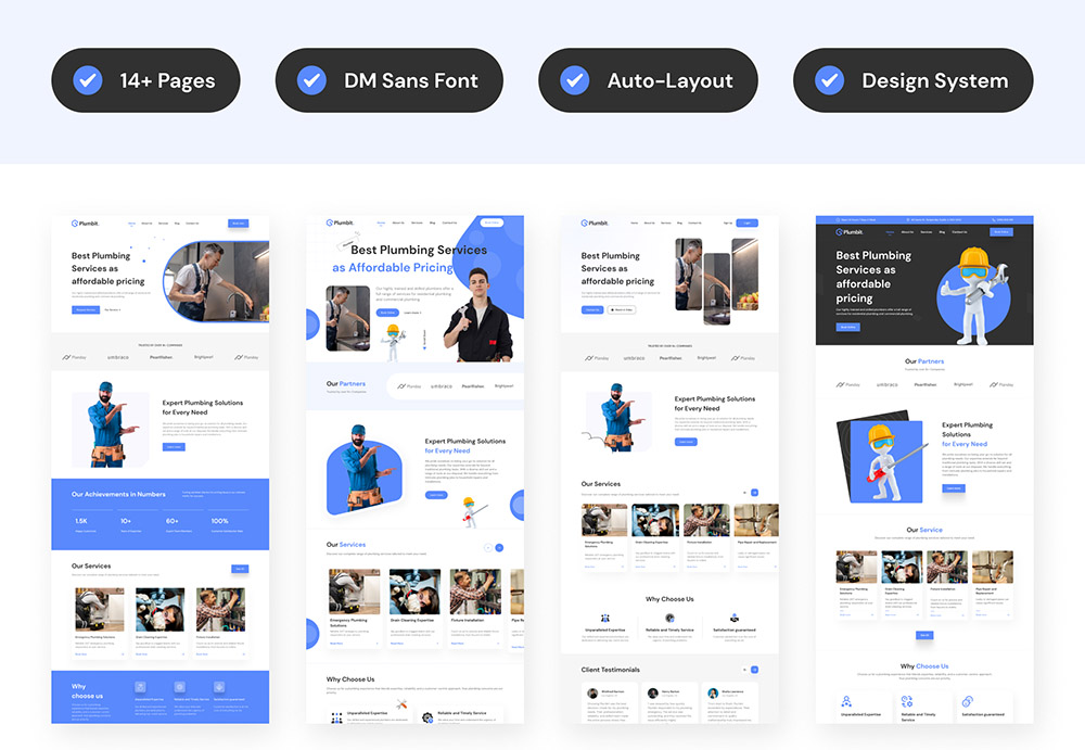 10页响应式设计师作品集官网设计figma源文件