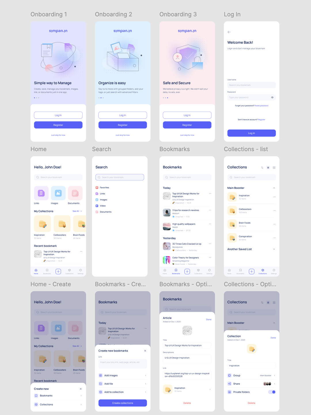 用于植物和植物购物的UI工具包移动应用程序创意figma设计